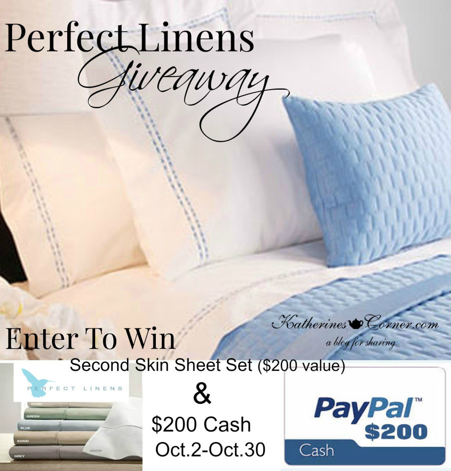 Perfect Linens Giveaway - Bubbling with Elegance and Grace
